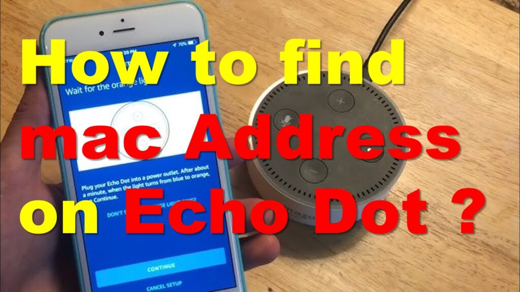 How to find mac Address on Echo Dot?