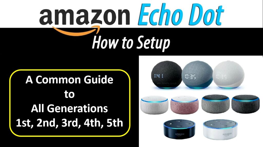 How to set up Alexa Echo Dot 5th, 4th, 3rd, 2nd, 1st Generation? Common ...